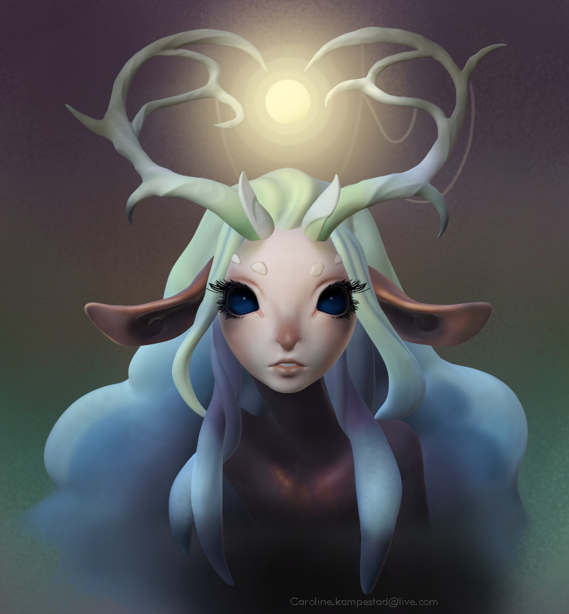 ArtStation - Deer Goddess