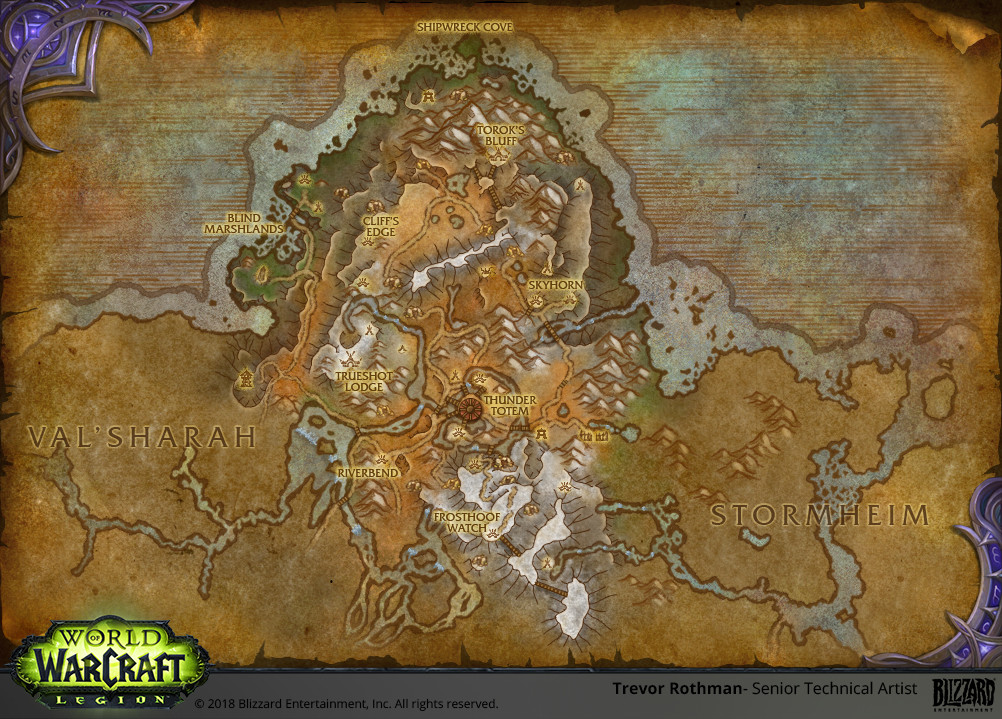 Trevor Rothman - World of Warcraft: Legion Maps