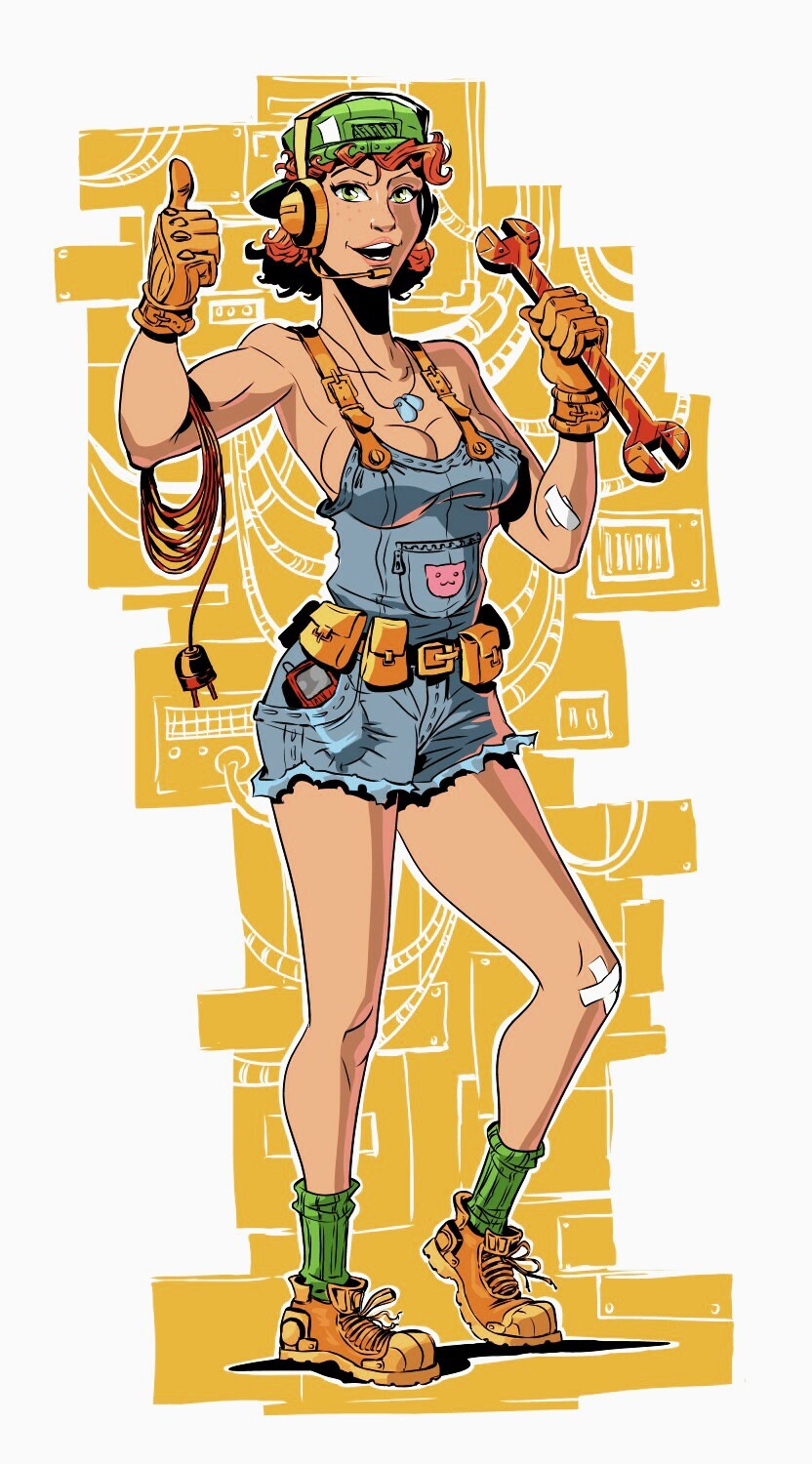 ArtStation - mechanick girl