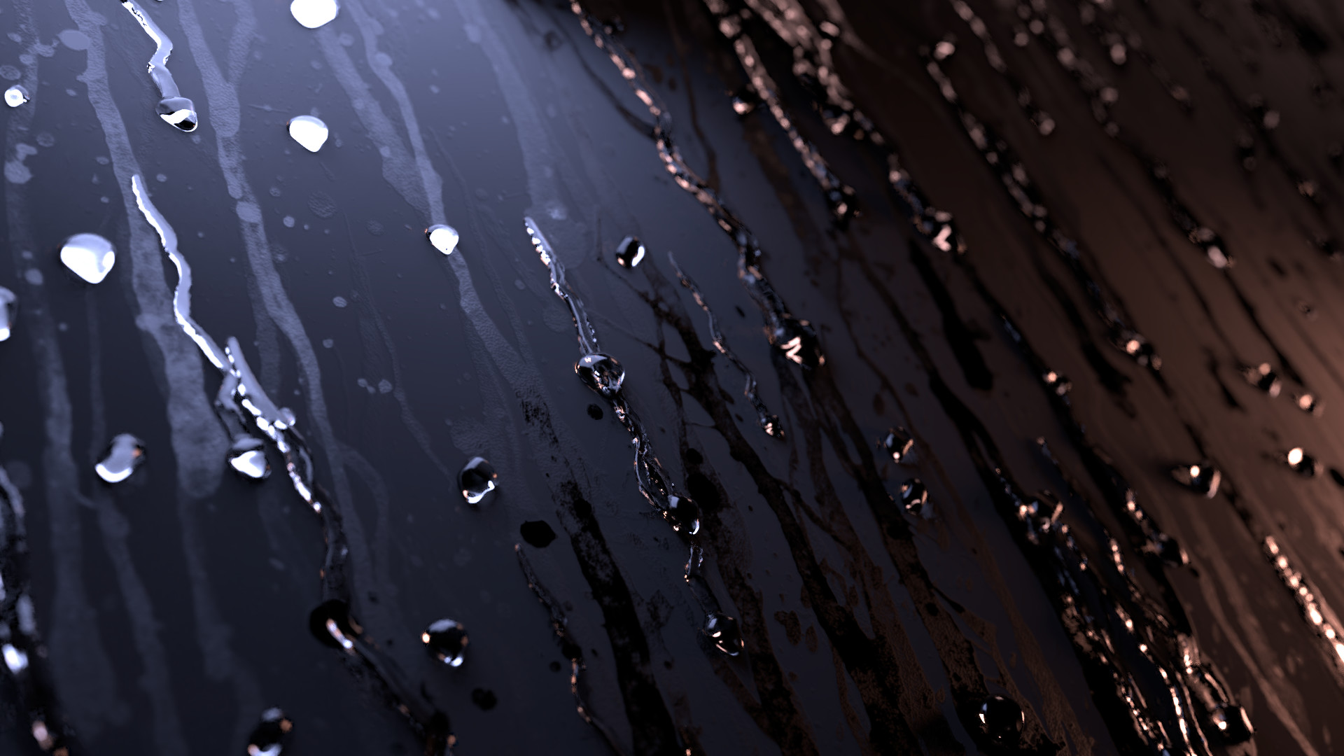 ArtStation - Raindrops dripping down