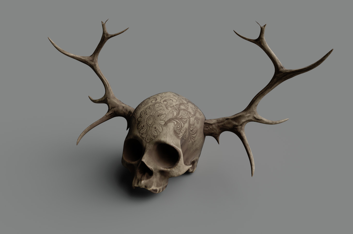 ArtStation - Fantasy skull