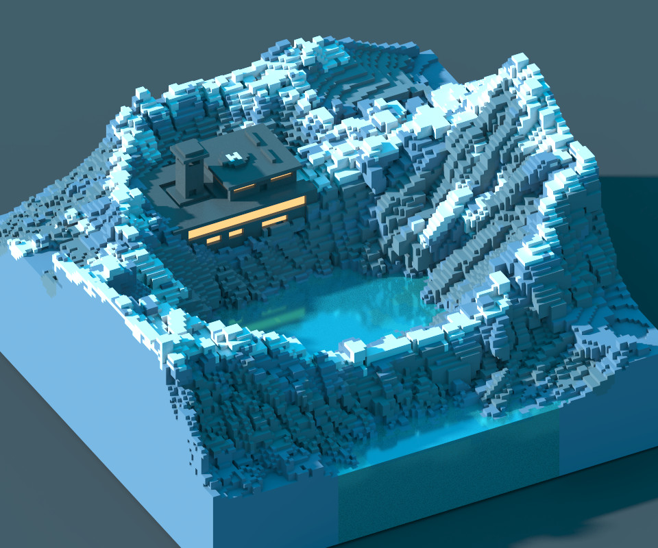 Alex Garton - Voxel Scene Colour Tests