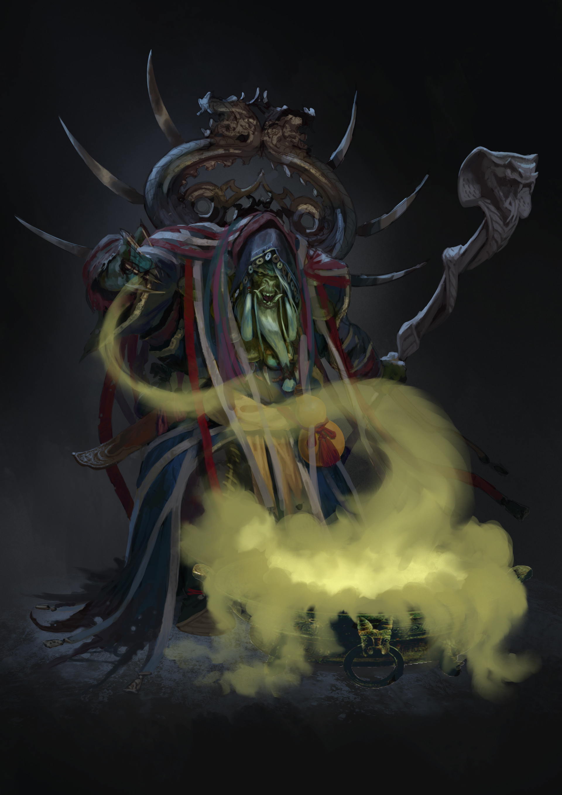 Diego Gisbert Llorens - Black Sailors: Legends of the Jade Sea-Orc Warlock