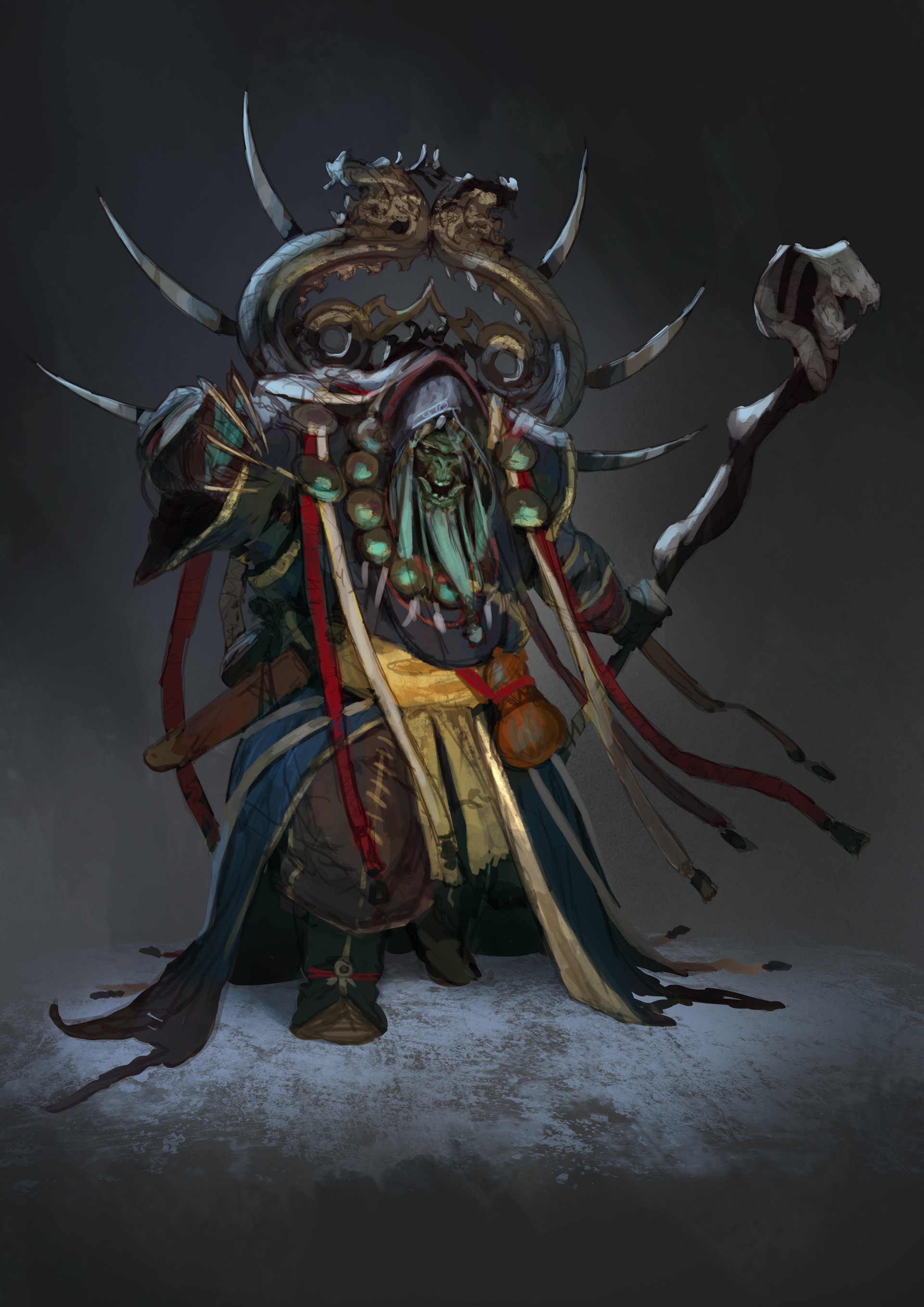 Diego Gisbert Llorens - Black Sailors: Legends of the Jade Sea-Orc Warlock