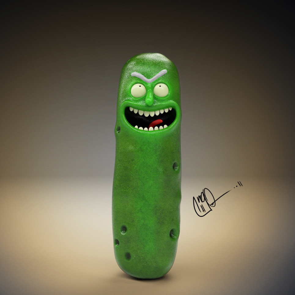 ArtStation - Pickle Rick