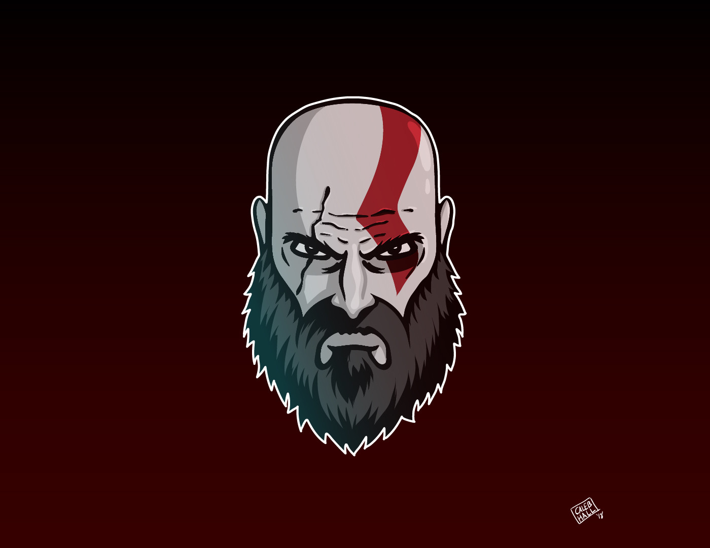 ArtStation - Kratos Vector Illustration
