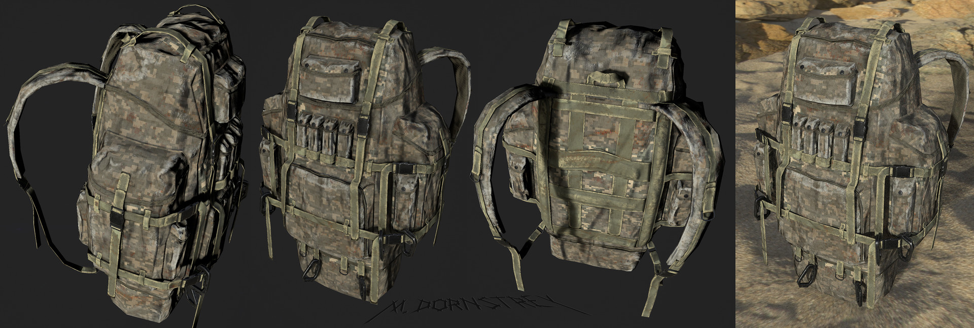 ArtStation - military backpack