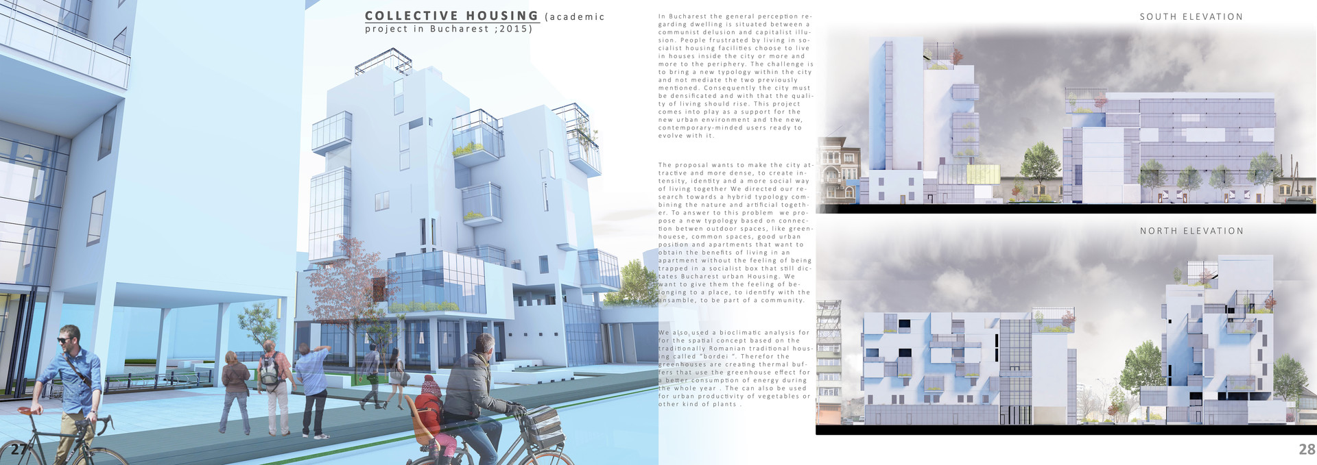 ArtStation - COLLECTIVE HOUSING (academic project in Bucharest ;2015)