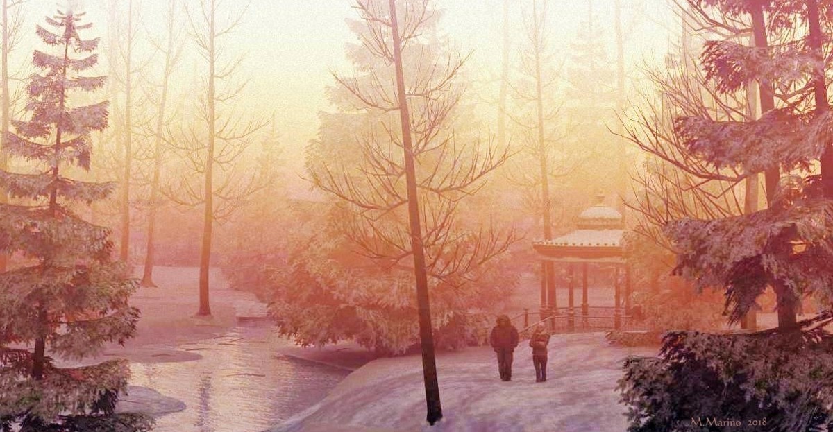 ArtStation - Wintry forest