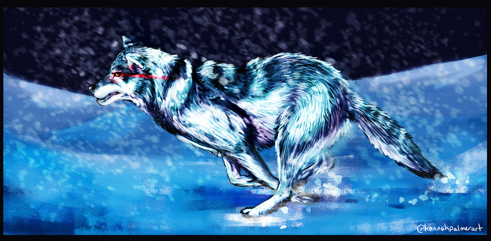 ArtStation - Snow wolf