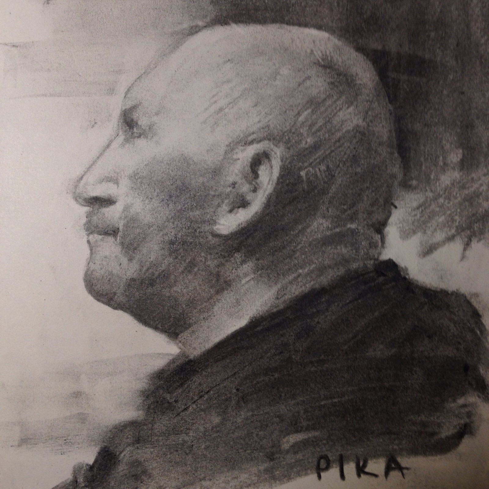 Panka Mattesz - charcoal study