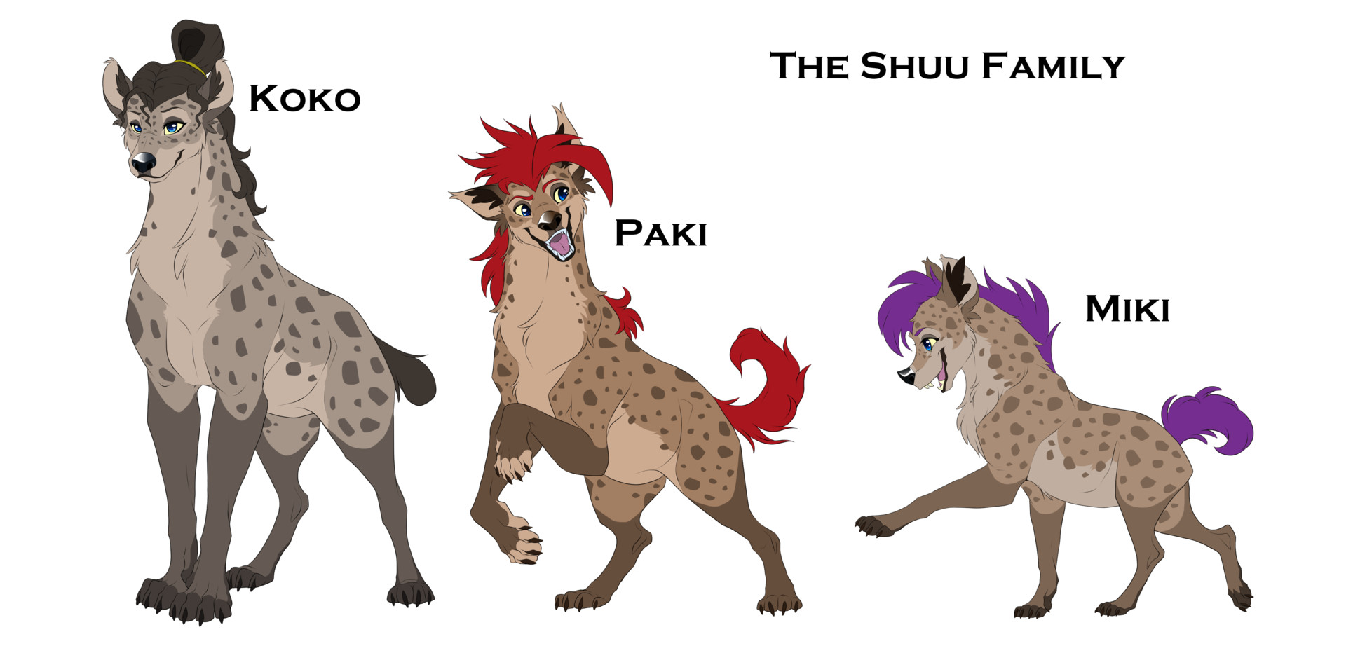 ArtStation - A Lovely Hyena Family