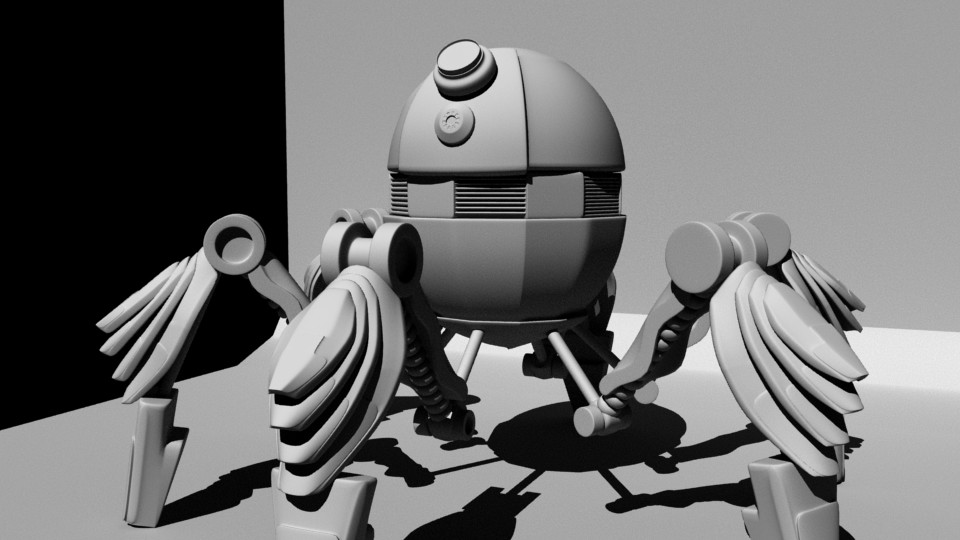 ArtStation - robot model work in progress