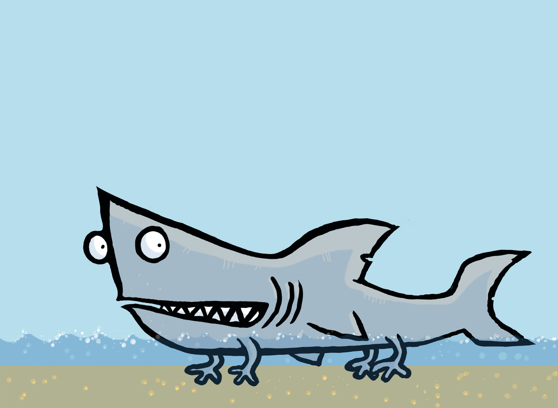 shark draw with rob
