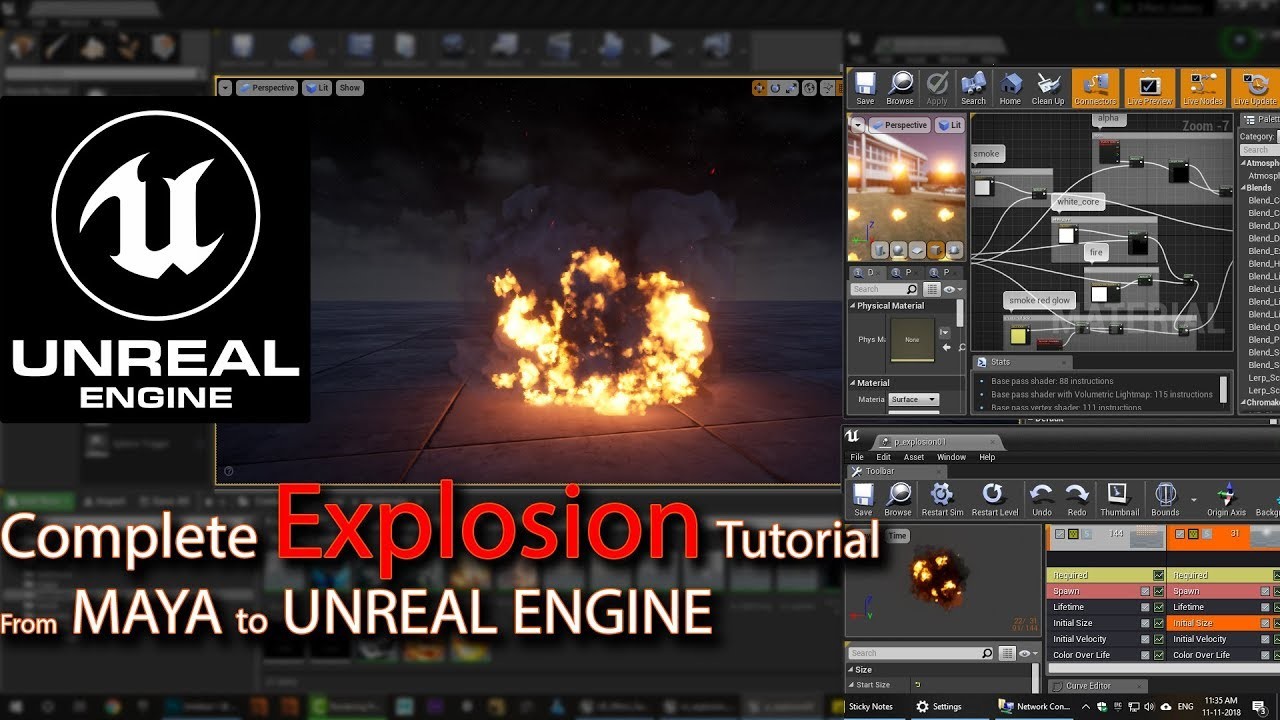 ArtStation - Complete Explosion Tutorial from Maya to Unreal Engine