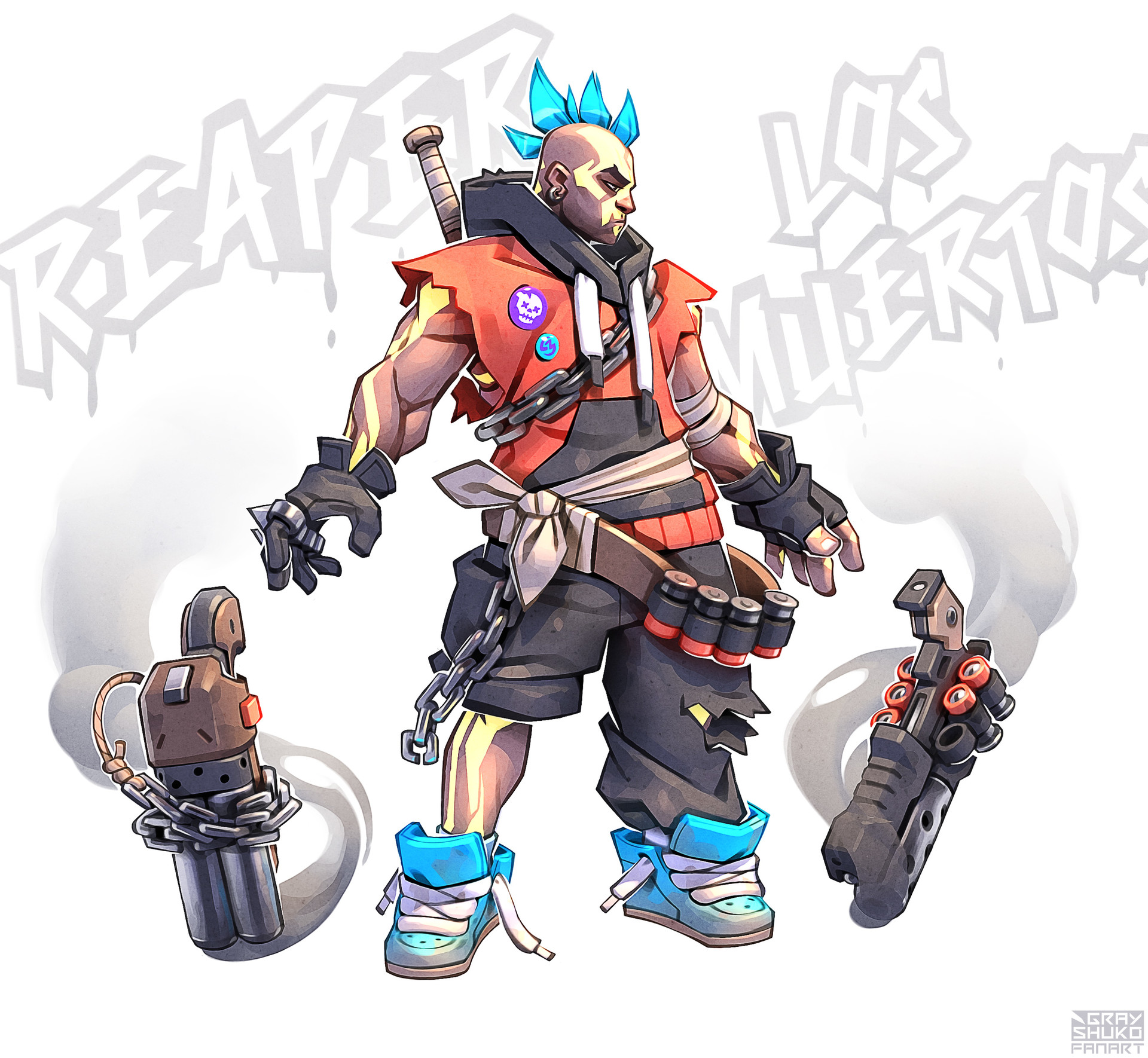 ArtStation - Los Muertos Reaper fanart