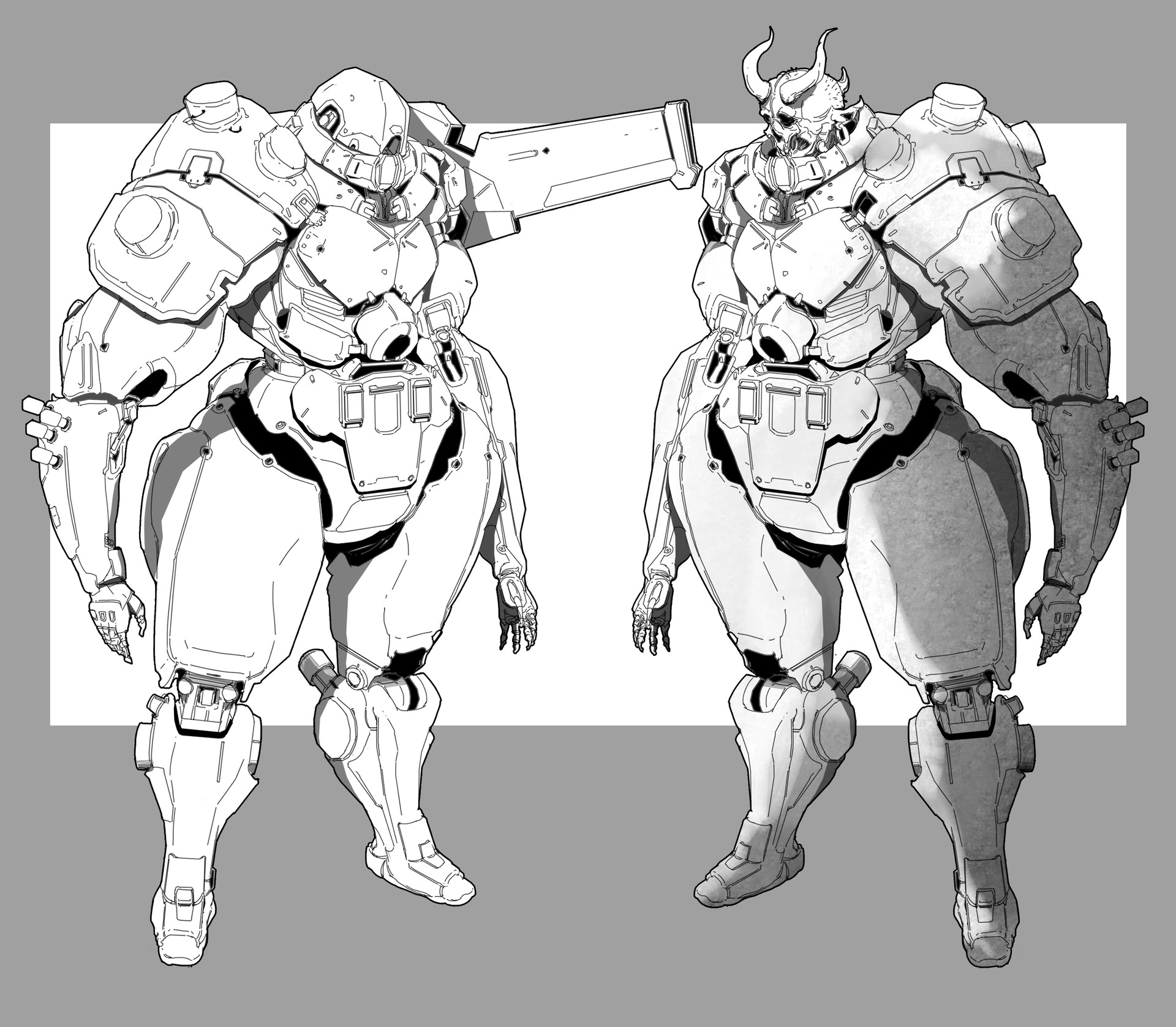 ArtStation - Mecha warrior