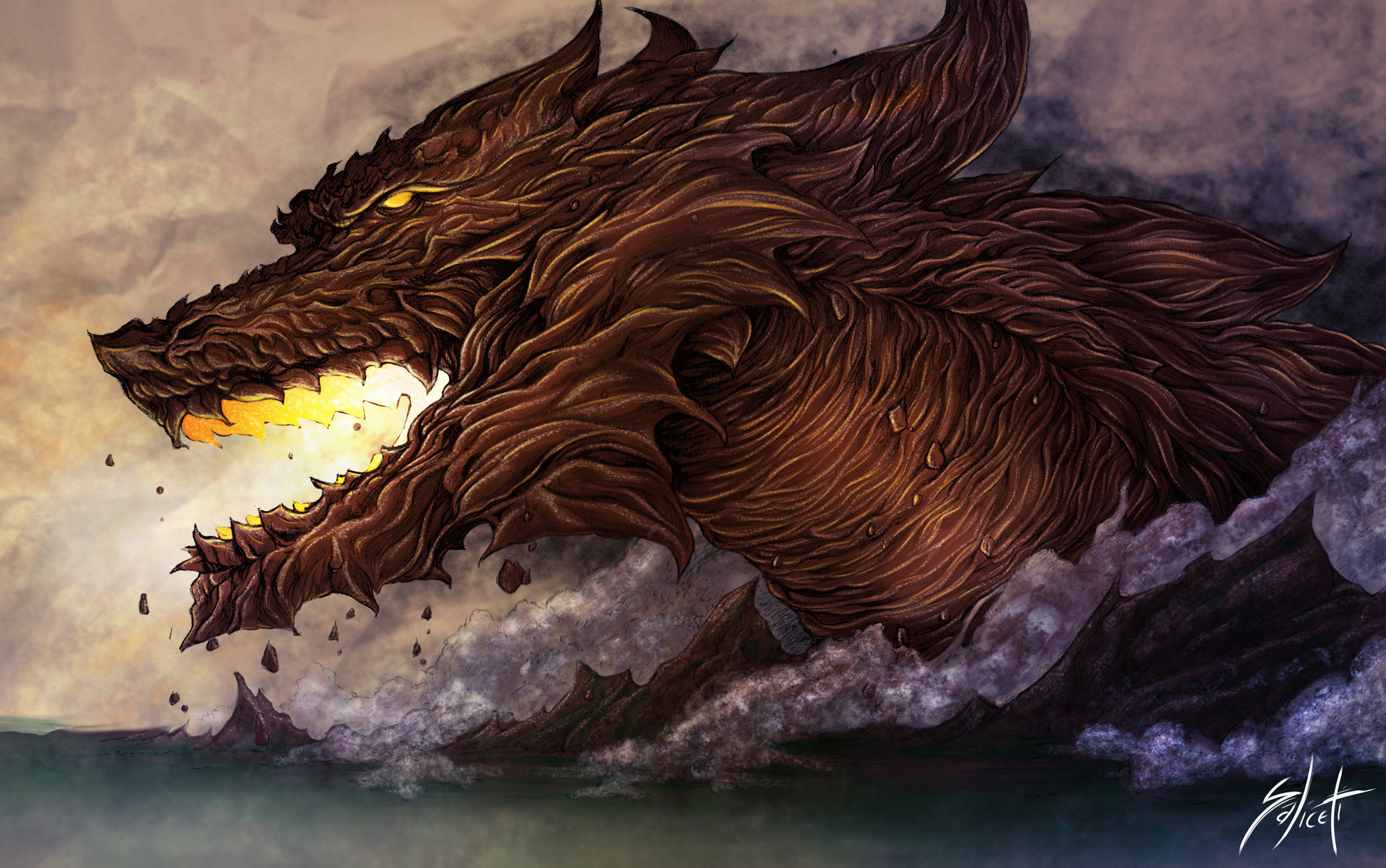 how to draw earth dragon