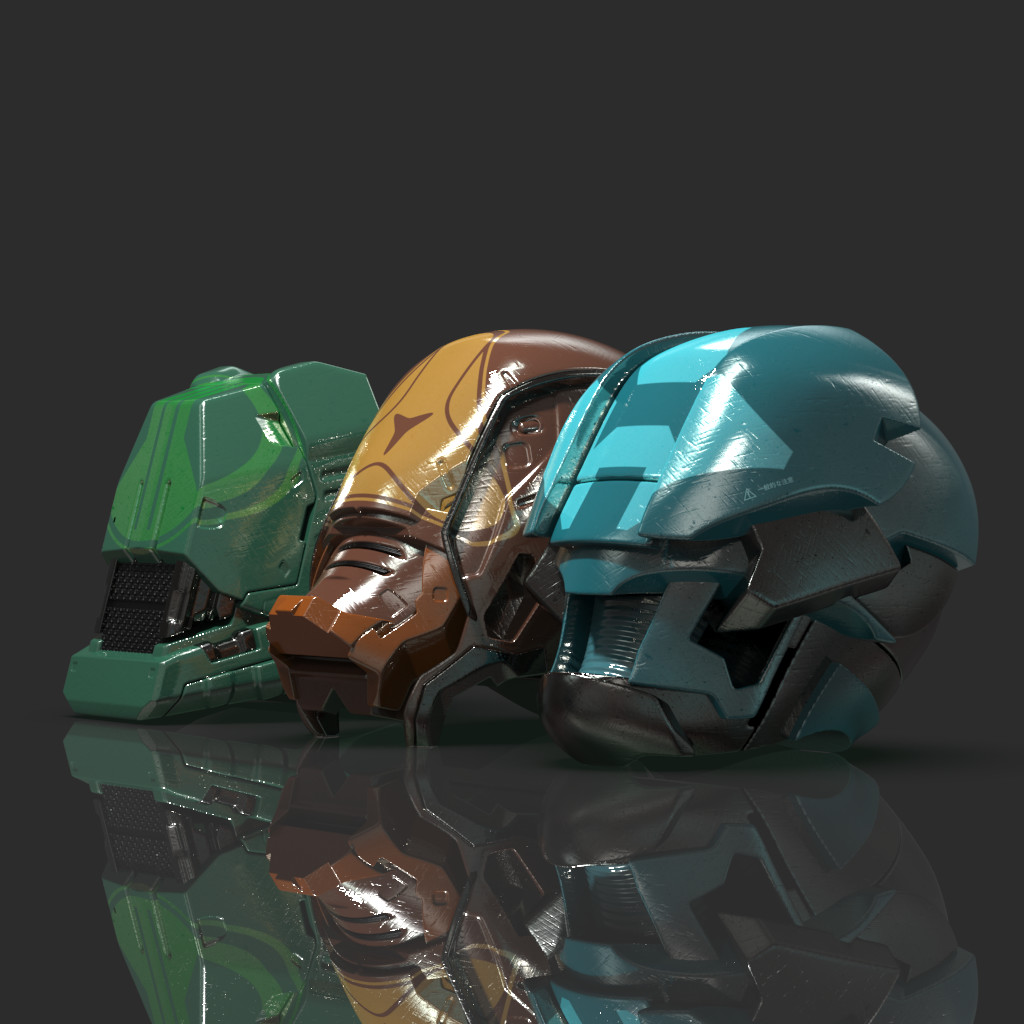 ArtStation - Metal helmet