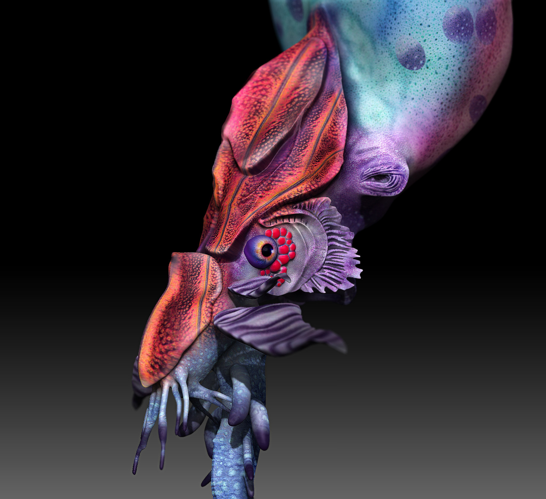 ArtStation - flying squid