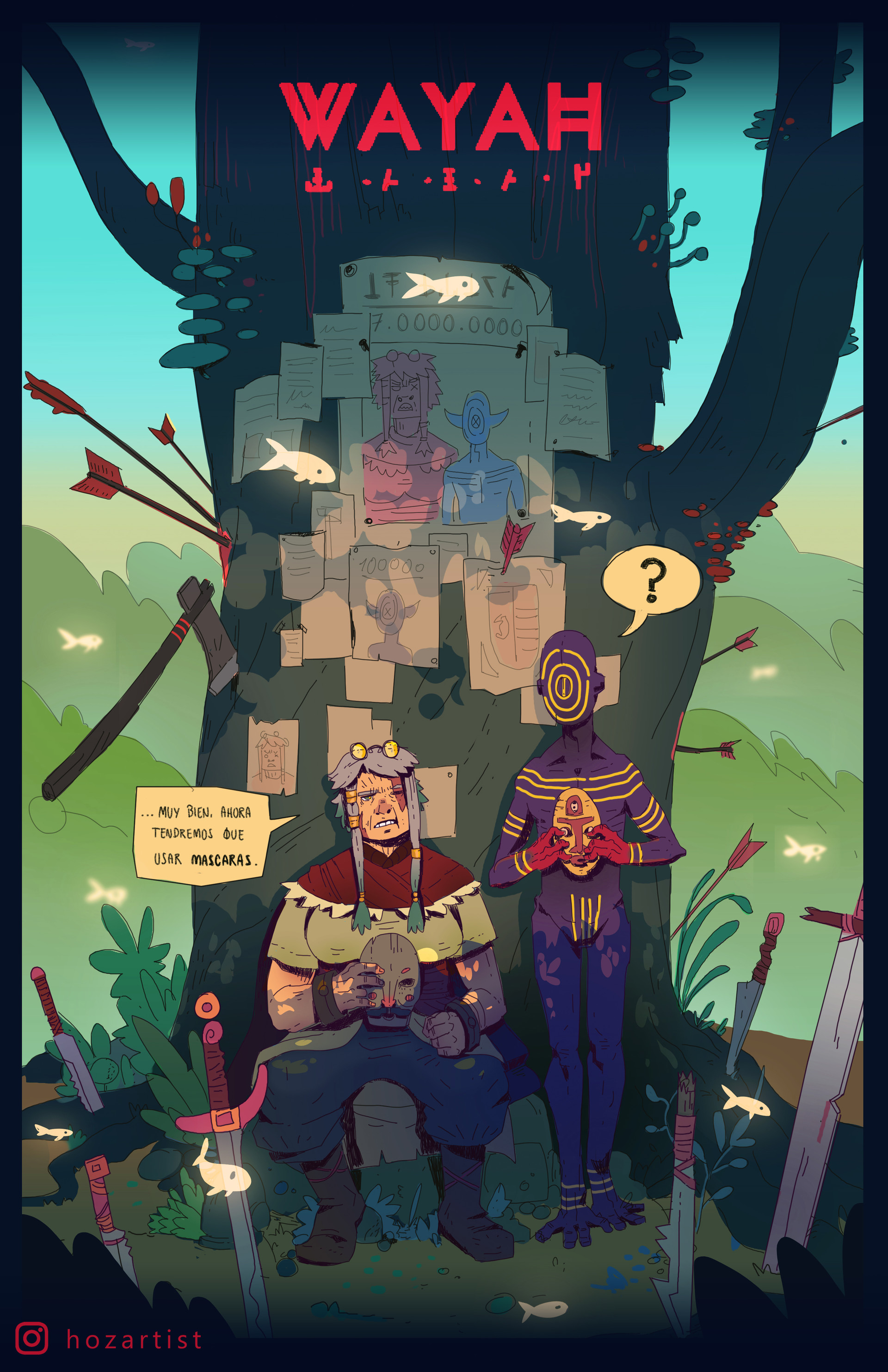 ArtStation - MORE WAYAH (Concept art for a Graphic novel)