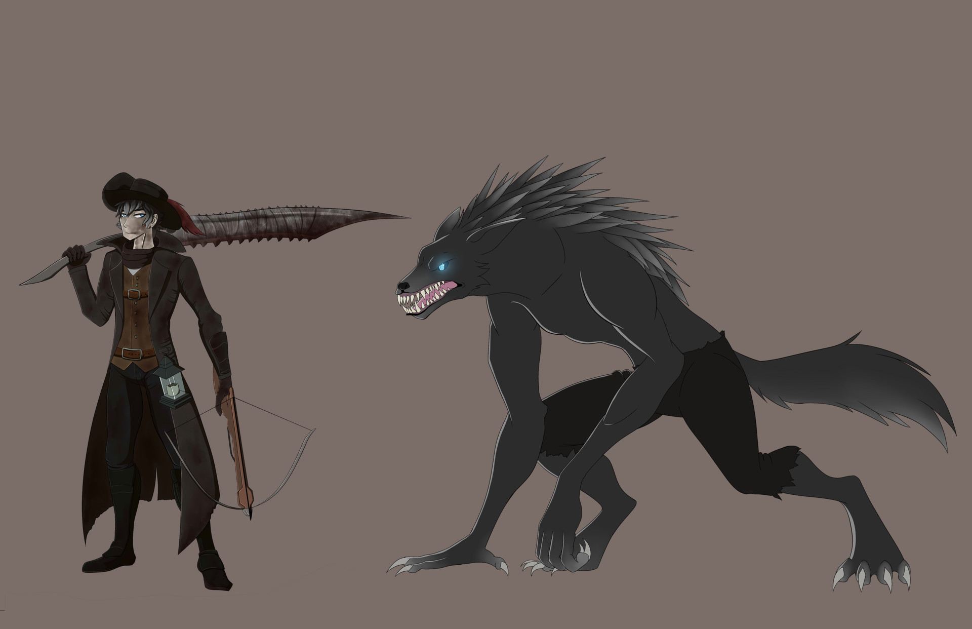 ArtStation - Werewolf Hunter Rhyz