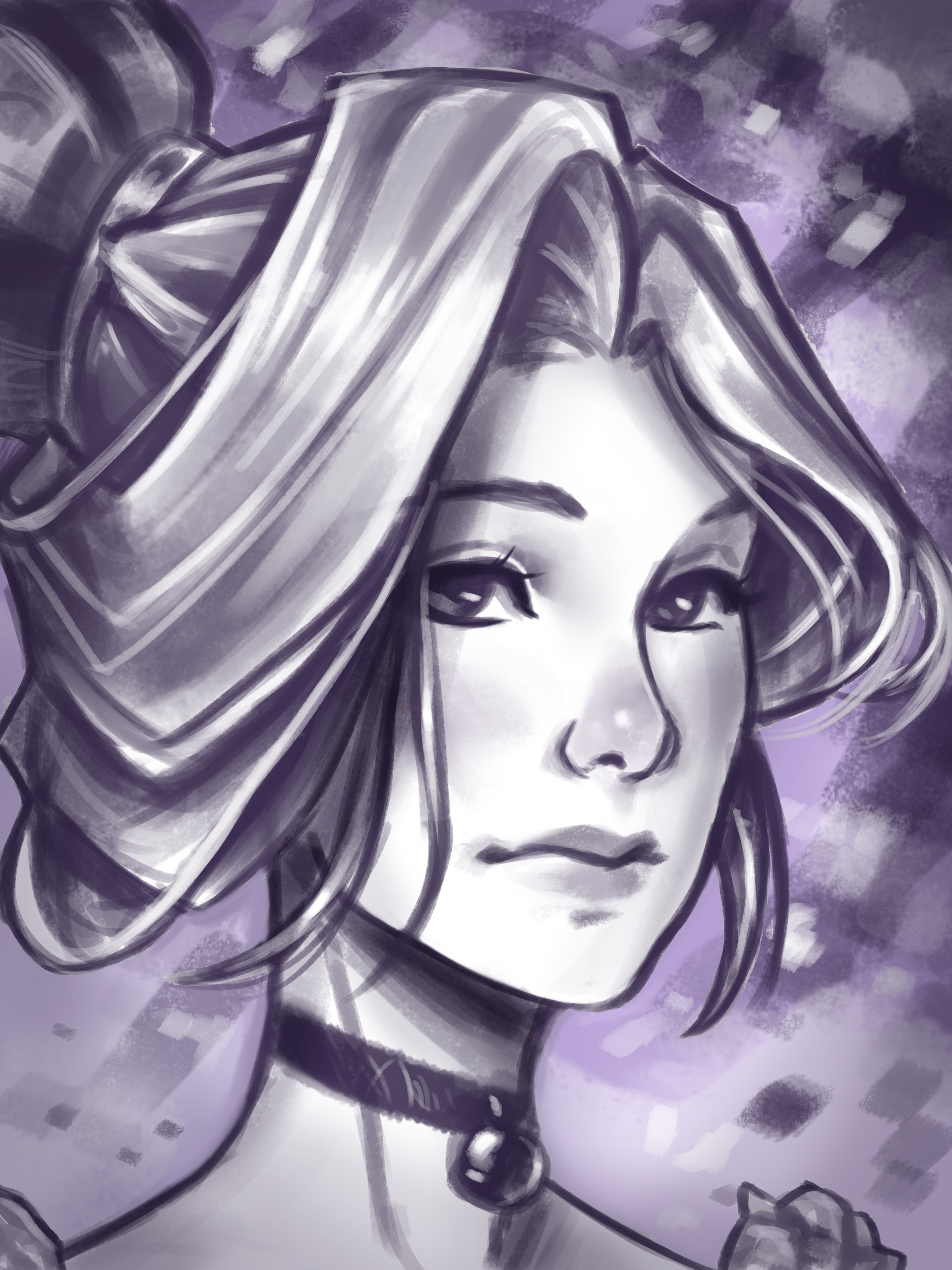 ArtStation - Purple Lady