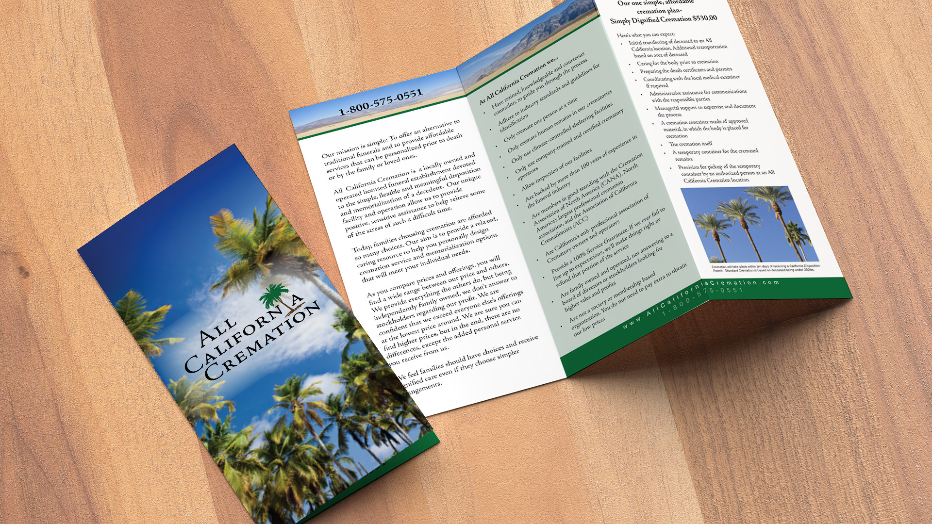 ArtStation - 3-fold Brochure for All California Cremation