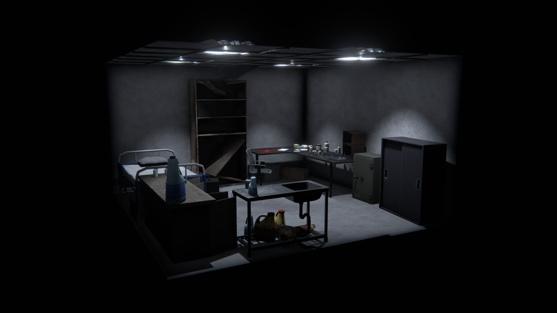 ArtStation - MedicRoom - UNITY HDRP Environment