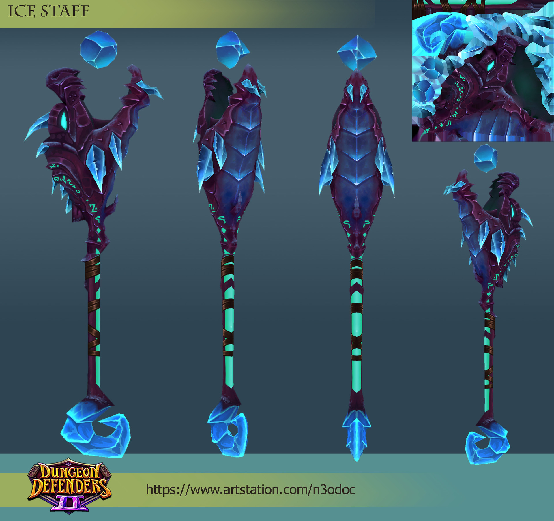 Jesús Díaz - Frozen Stylized Weapons - Dungeon Defenders 2