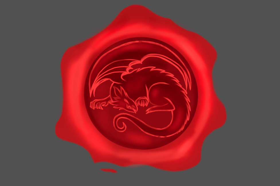 ArtStation - Dragon wax seal (commission)