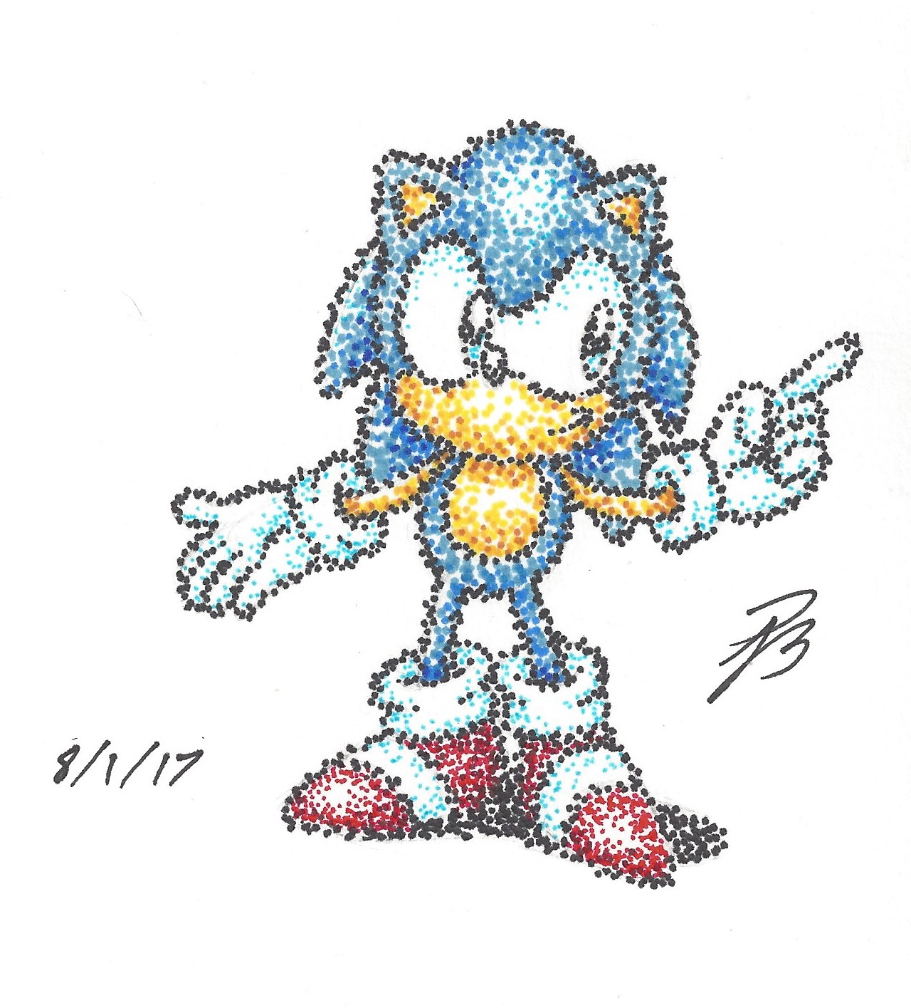 how to draw sonic mania characters