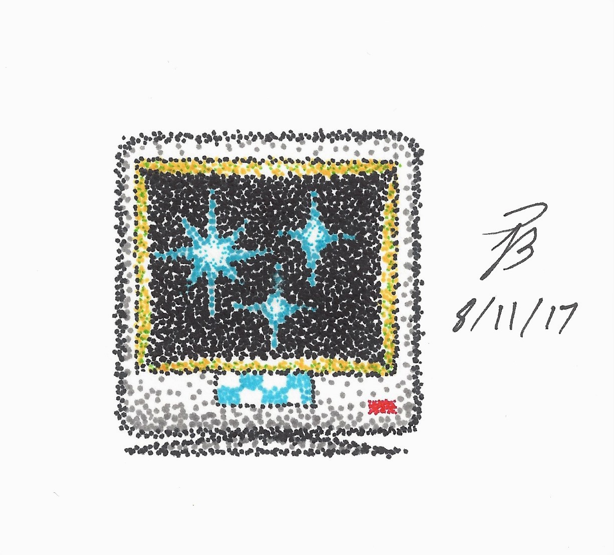 Angel B. - 15 Days of Sonic Mania - Pointillism Challenge (2017)
