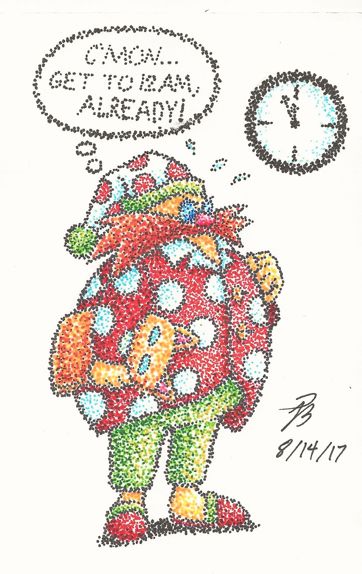 Angel B. - 15 Days of Sonic Mania - Pointillism Challenge (2017)