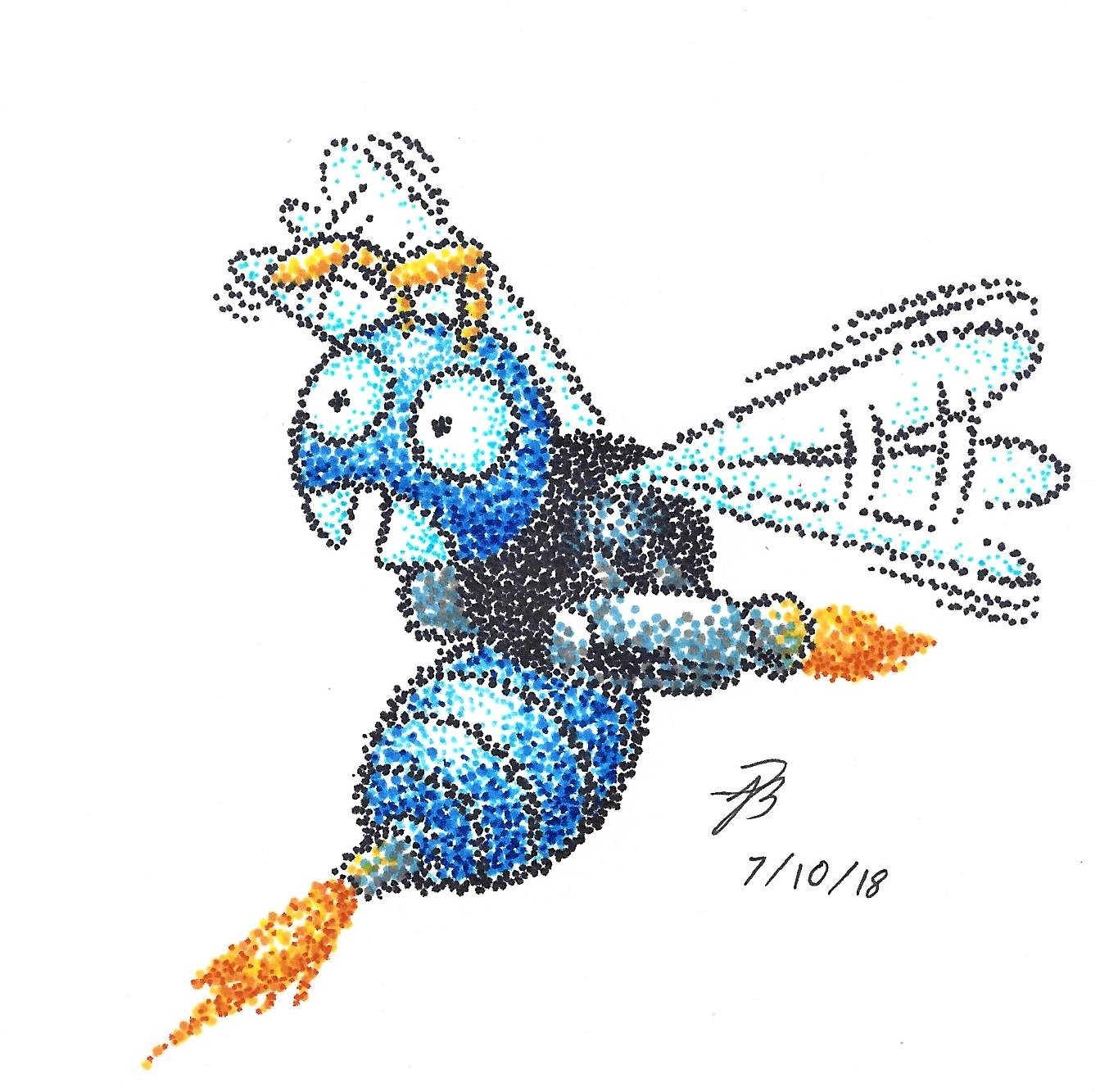 Angel B. - 15 Days of Sonic Mania - Plus 2 (Pointillism Art Challenge)