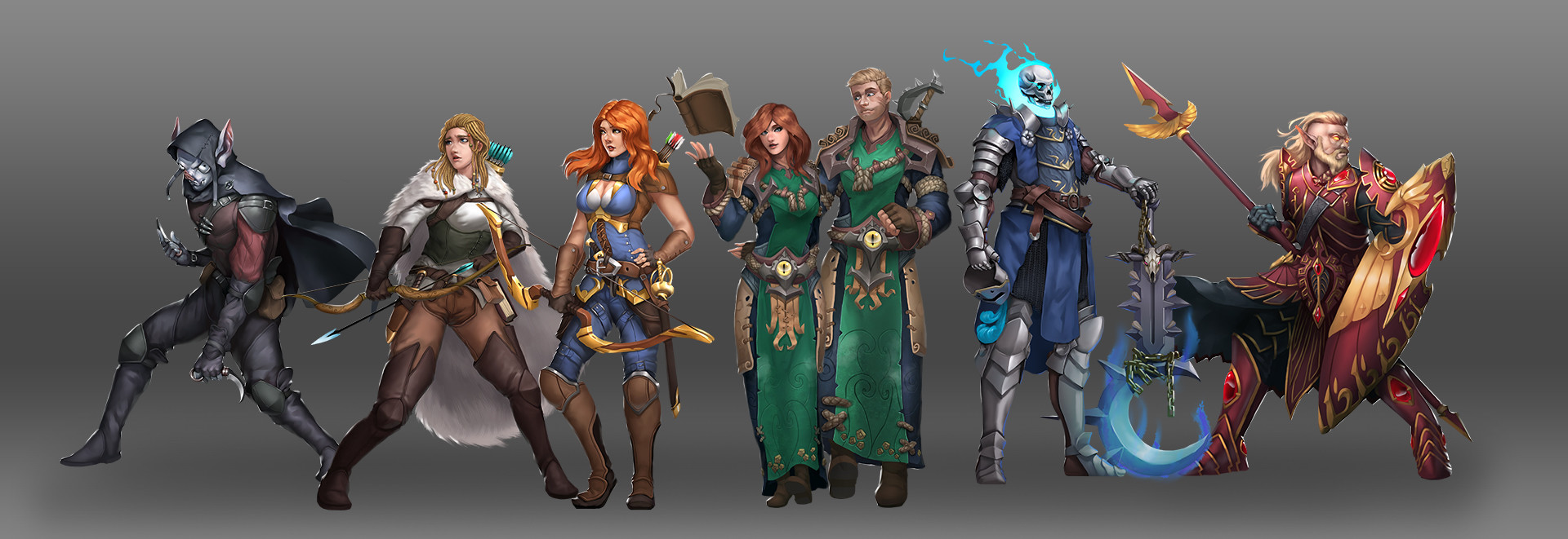 ArtStation - Dungeons and Dragons Heroes II-IV