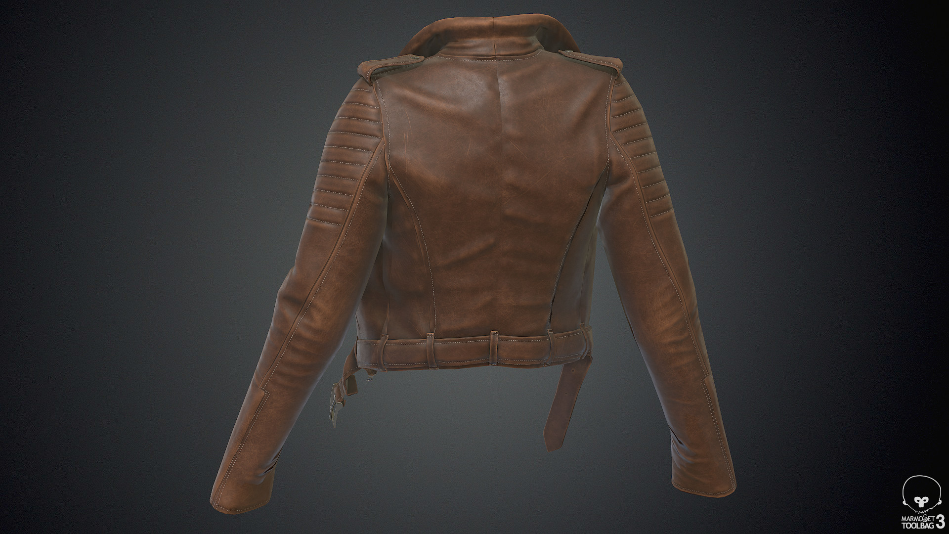 ArtStation - Brown Leather Jacket