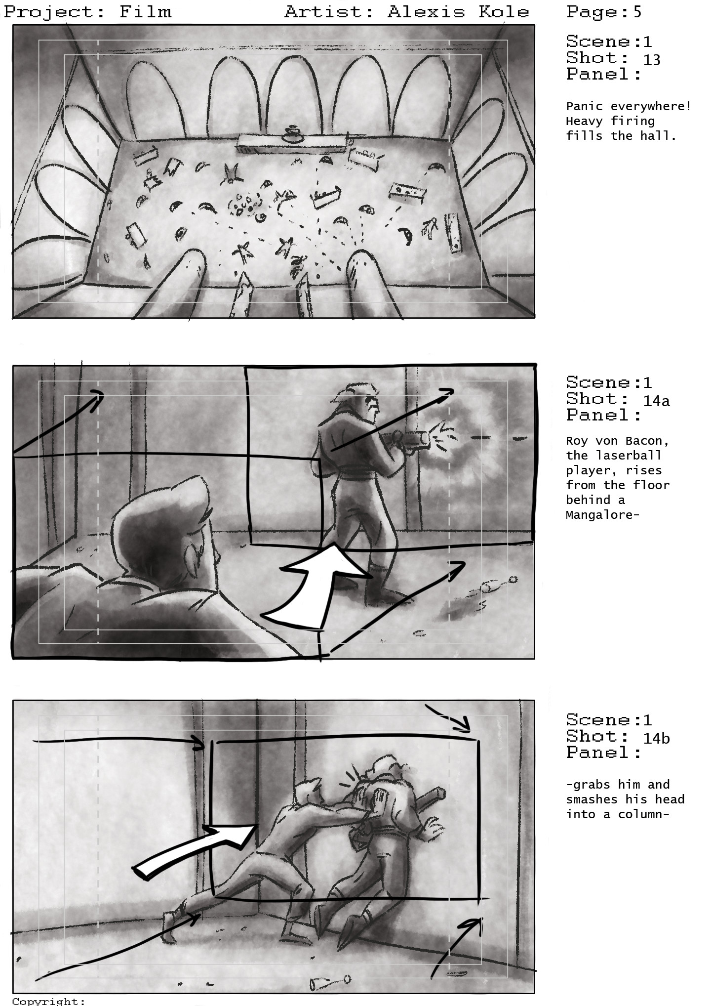 Alexis Kole - 5th Element Storyboards