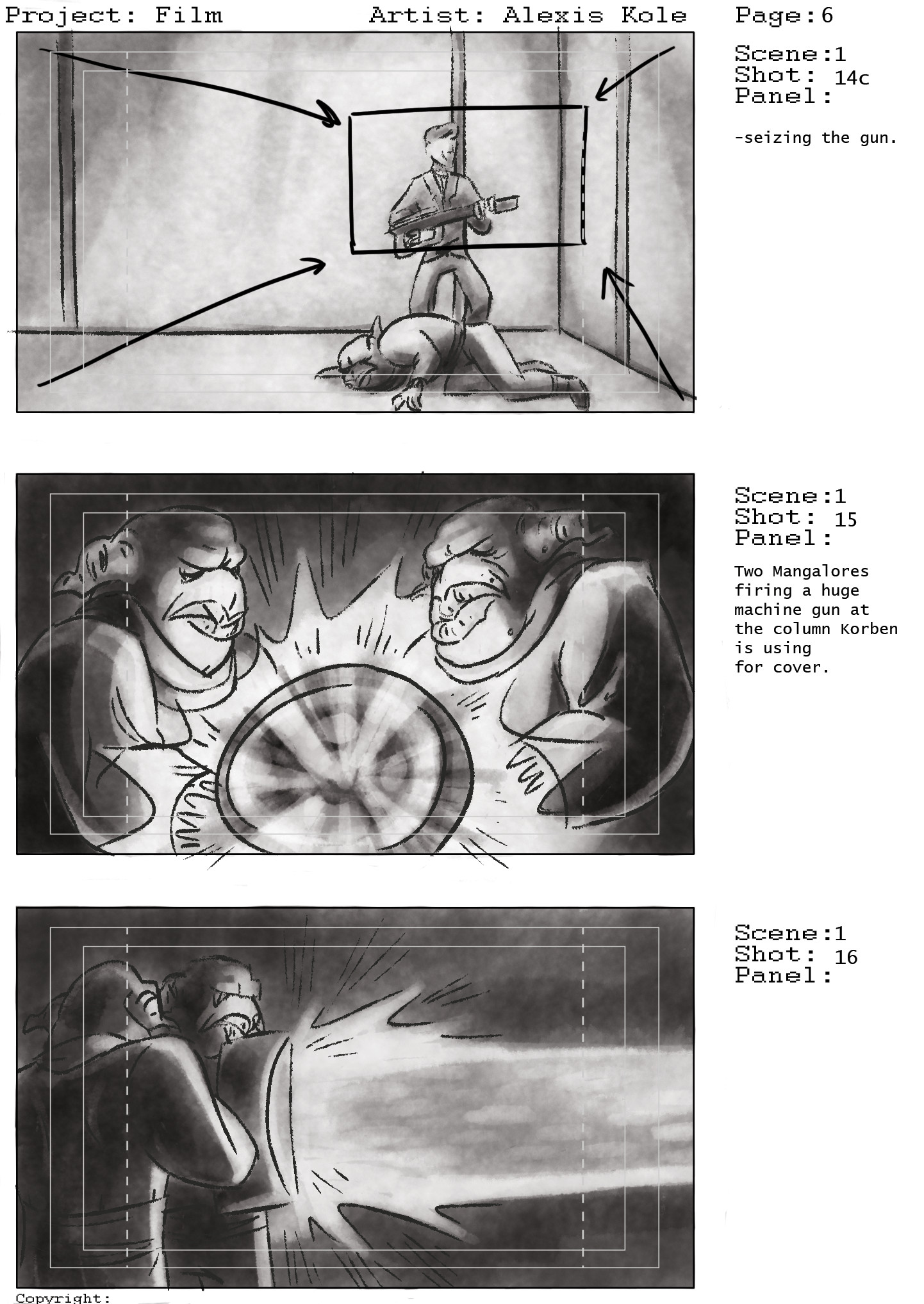 Alexis Kole - 5th Element Storyboards