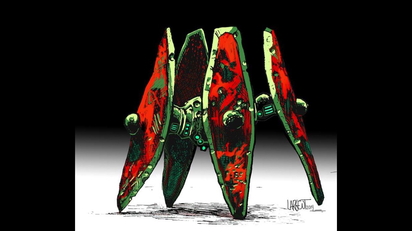 ArtStation - Battlebot digital sketch