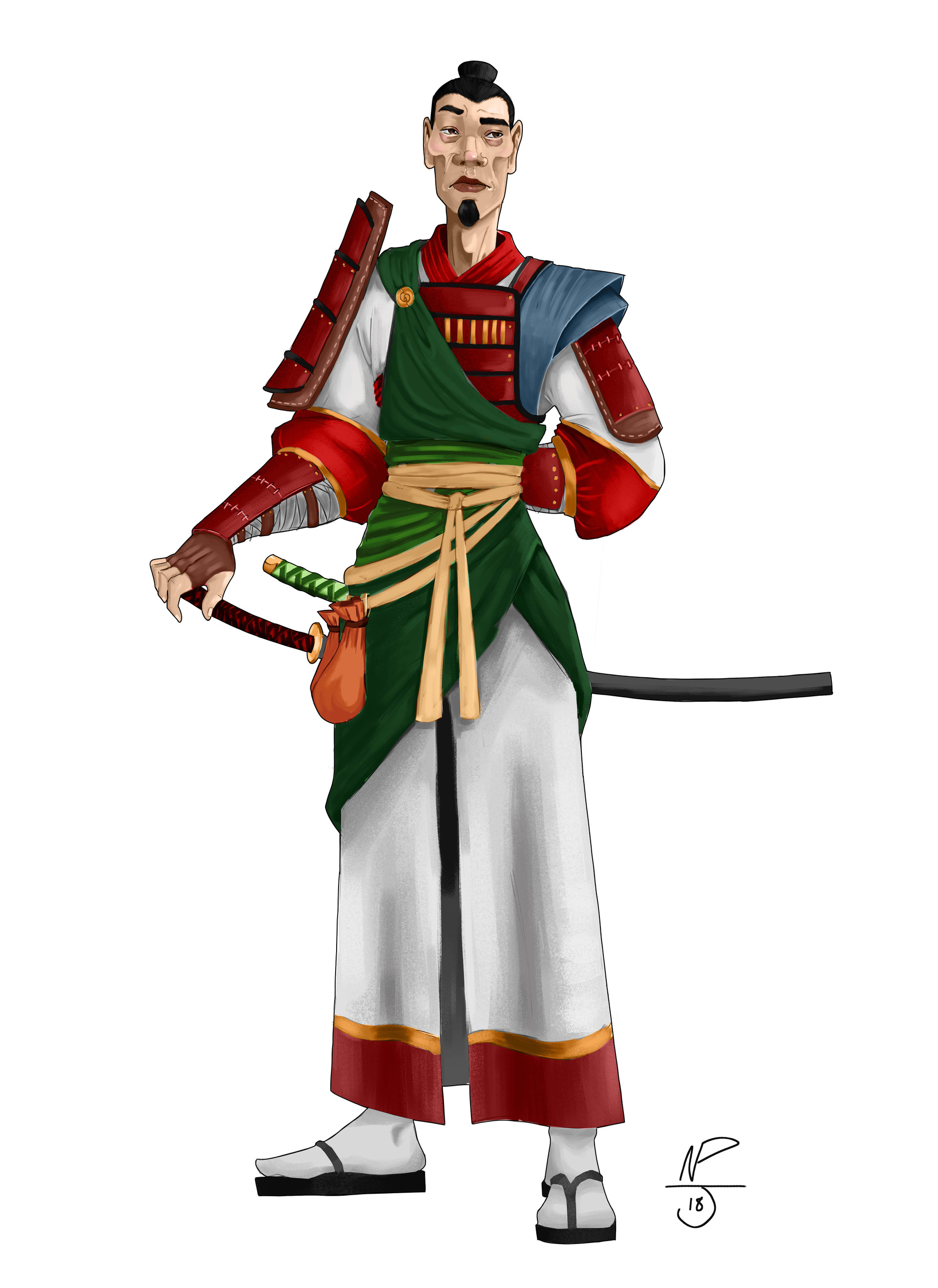 ArtStation - Male Samurai