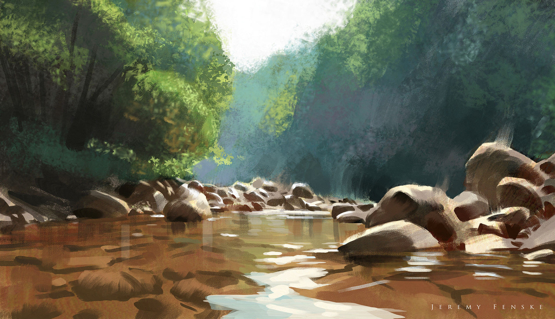 ArtStation - Waterfall Studies