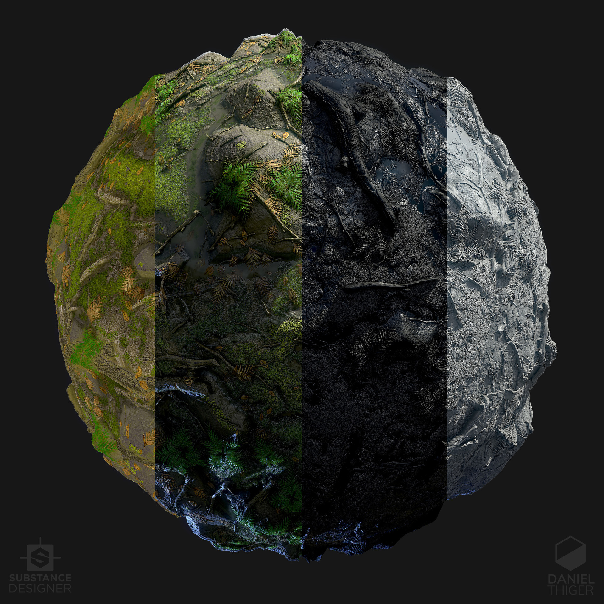 Daniel Thiger - Substance Designer Forest Ground