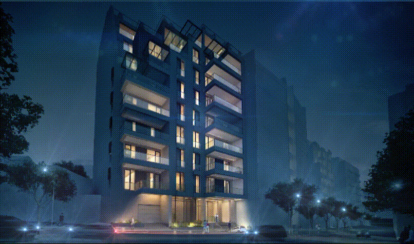 ArtStation - facade dynamic lighting design