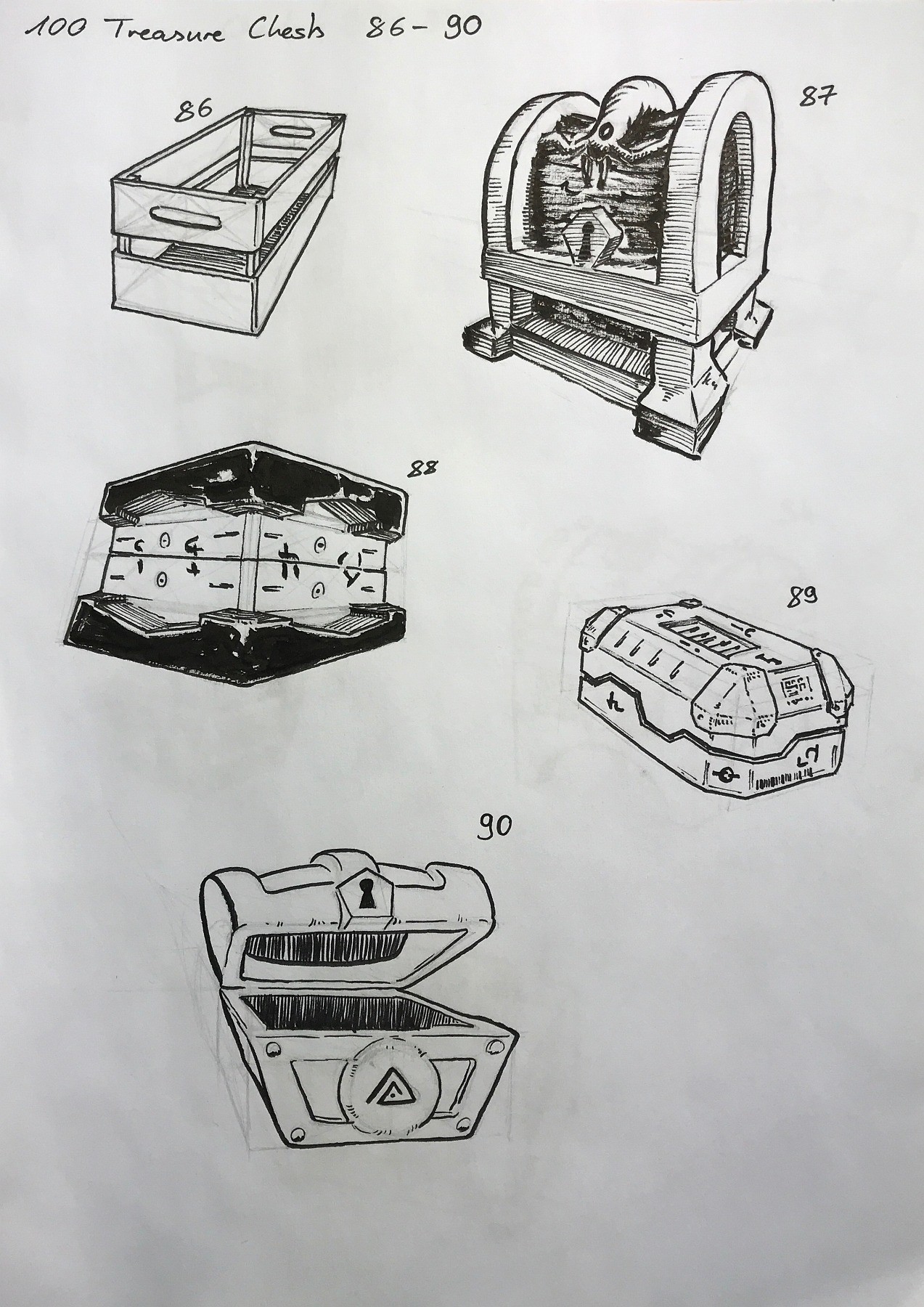 how to draw fortnite treasure chest