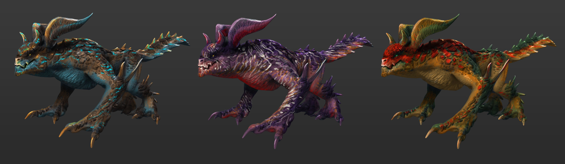 ArtStation - Color schemes for monster
