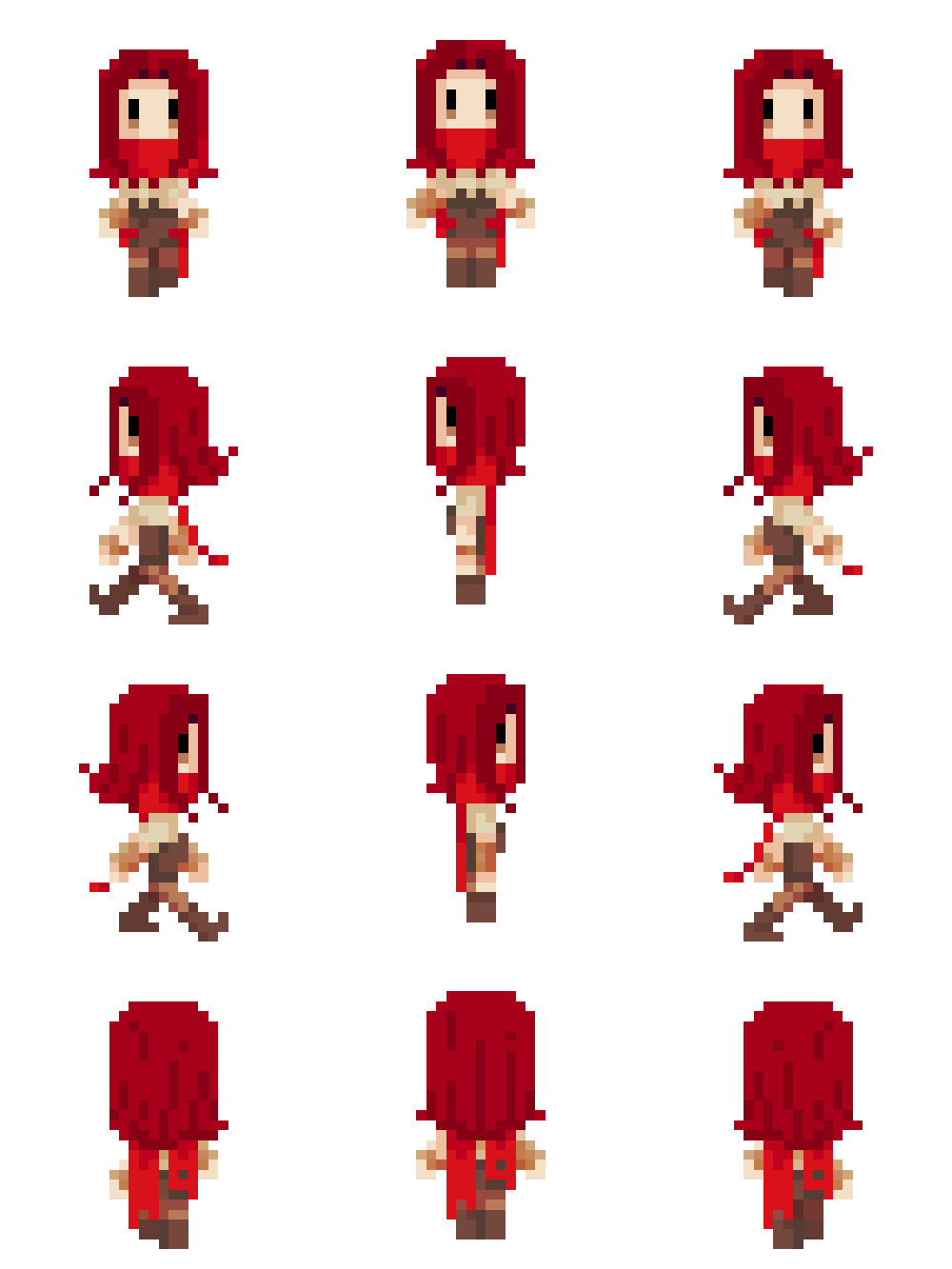 HappilyUniqueSquid - Walk sprites for SteamCore