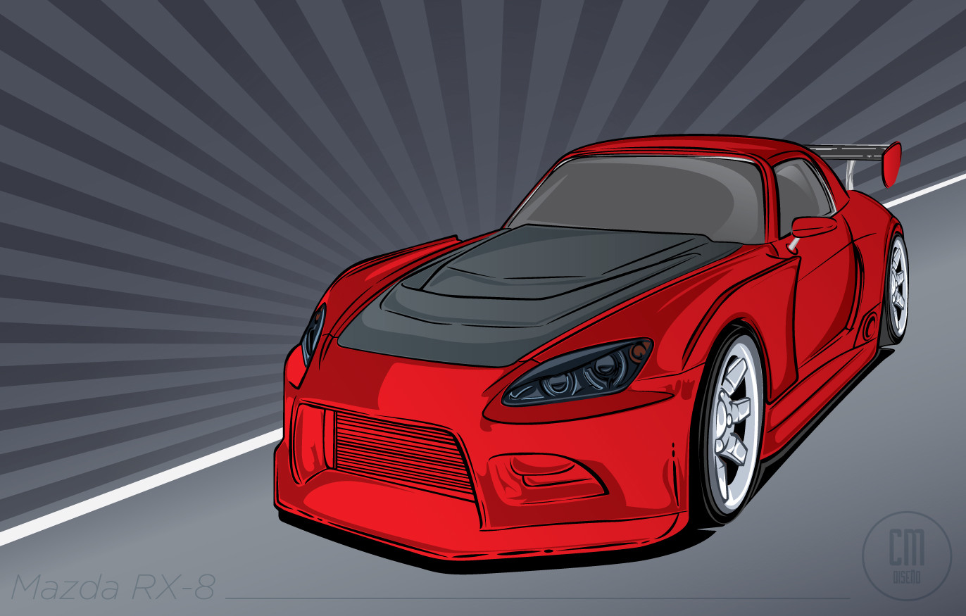 ArtStation - Mazda RX-8 digital