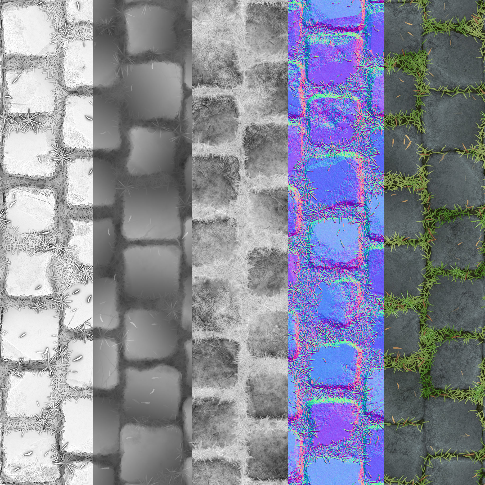 PAULETTE RICHARDSON - Cobble Stone and Grass