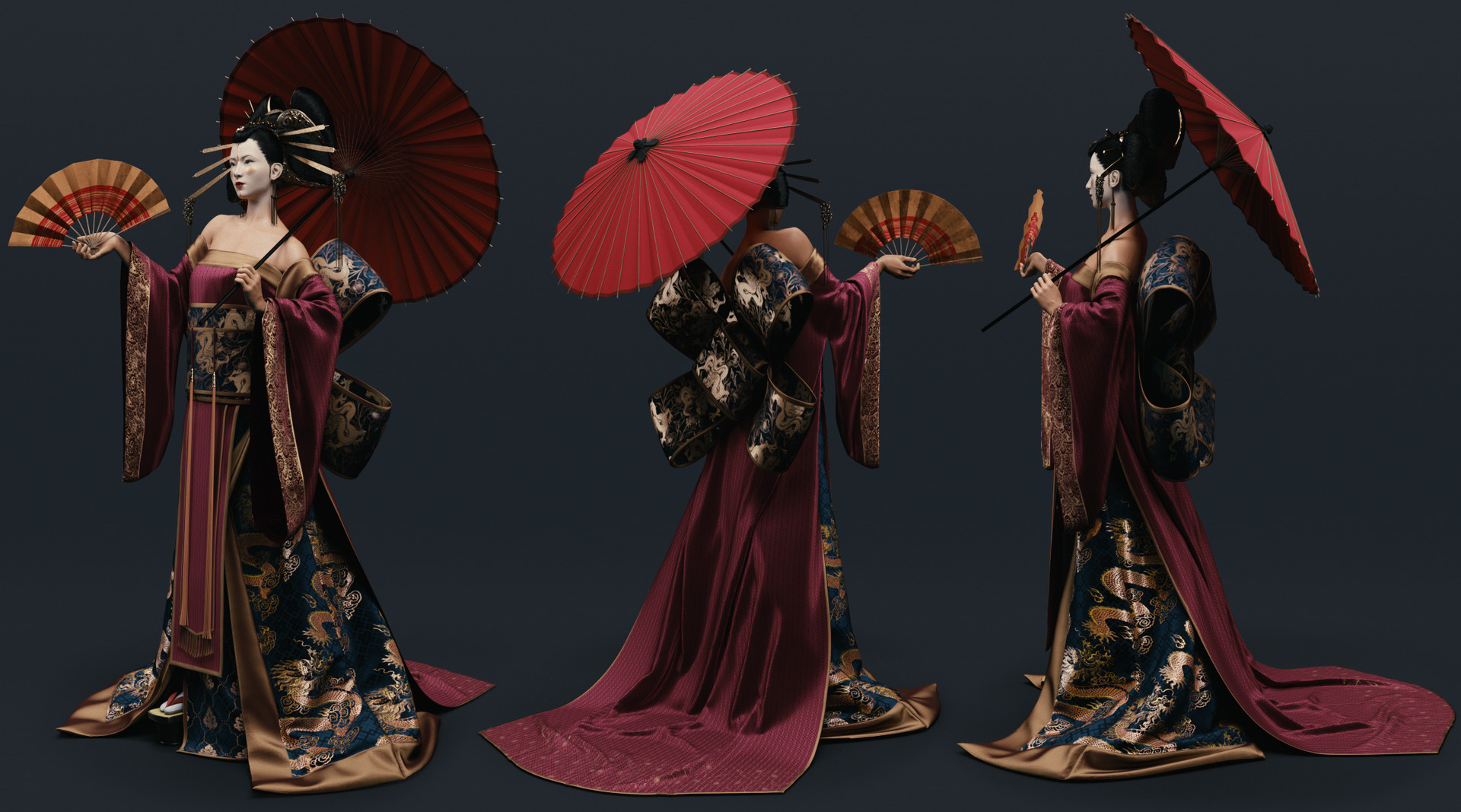 Richard Trouve Portfolio - The shogunate challenge : Geisha